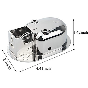 TOVOT 2 Sets Metal Recliner Handle with Cable Sofa Replacement Parts Recliner Lever Replacement Release Couch Handles (Silver)