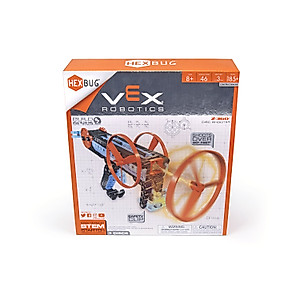 HEXBUG VEX Robotics Z-360 - Ripcord Disc Launcher - DIY Top Launcher Kit - STEM Toy for Kids