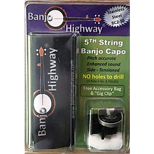 Banjo Highway Fifth String Banjo Capo - Stainless Steel