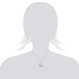 Honolulu Jewelry Company Sterling Silver High Polished Seashell Necklace Pendant with 18" Box Chain