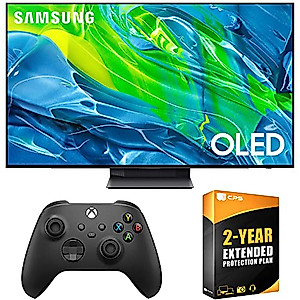 SAMSUNG QN65S95BA 65" 4K Quantum HDR OLED Smart TV (2022) Ultimate Bundle with Xbox Wireless Controller (Carbon Black) and Premium 2 YR CPS Enhanced Protection Pack