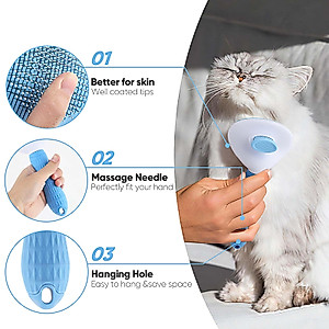 Cat Brush Self Cleaning Slicker Brush with Release Button, Dog Shedding Brush for Grooming, Cat Comb Pet Massage Tool Suitable for Long or Short Pet Hair Cleaner, Removes Tangles & Loose Fur
