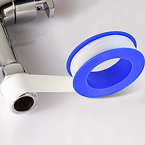 SKPPC Adhesive Tape 30 Pieces, 1/2 Inch Teflon Tape for Plumbing, Waterproof Seal Tape for Thread Pipe, Air Head, 0.5 x 394 Inch, White