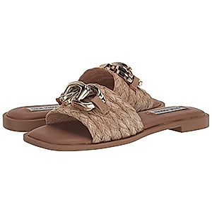 Steve Madden Women's Gene Sandal, Raffia, 7.5
