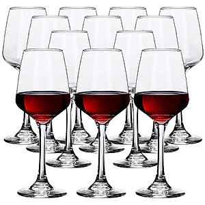 Ufrount Red Wine Glasses Set of 12,11 OZ Classic White Wine Glass with Stem,Elegant Long Stemware Red Wine or White Wine Glassware for Restaurant and Party