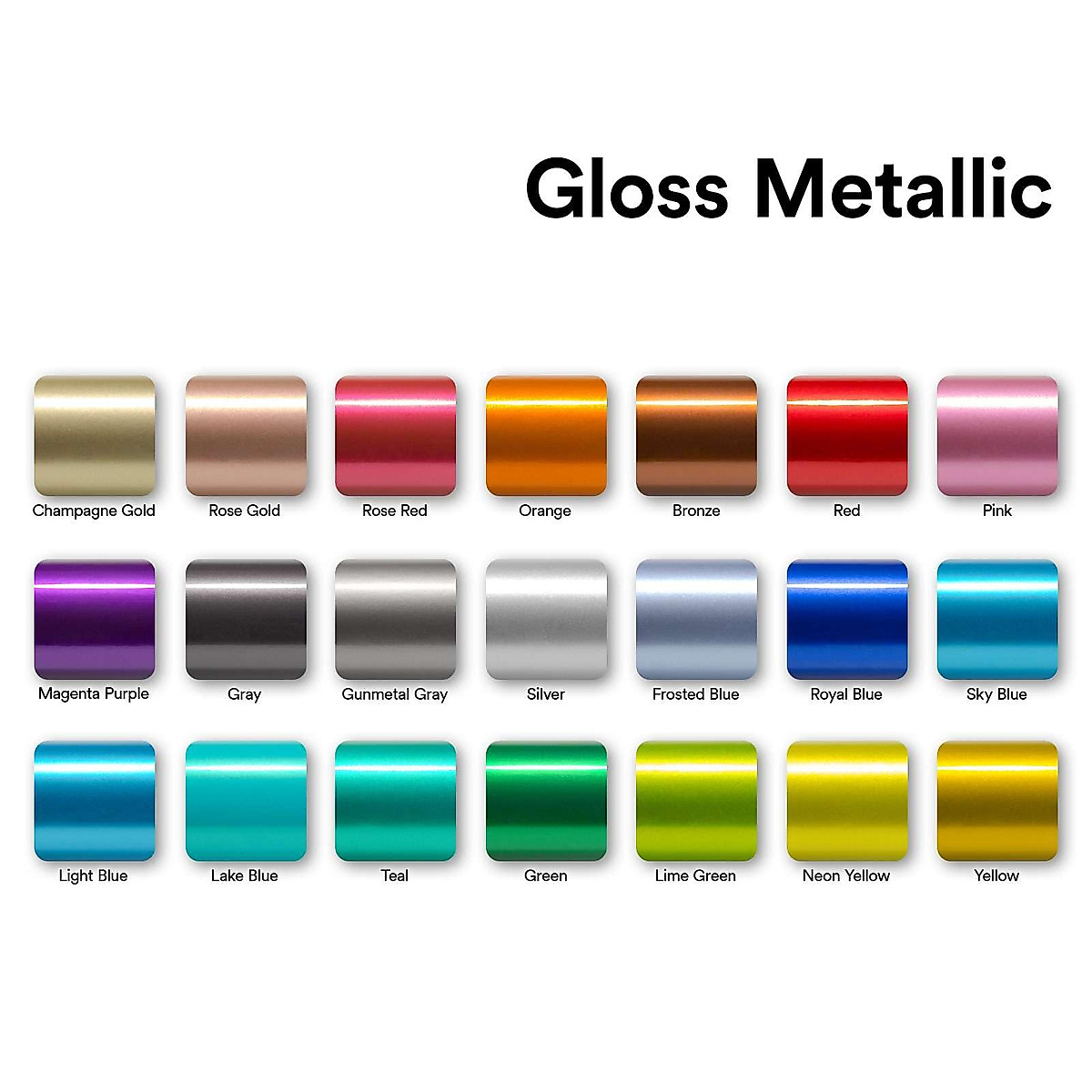 2pcs 4"x8" (10cmx20cm) Sample Bronze Gloss Metallic Glossy Vinyl Wrap Auto Car Sticker Decal Film Sheet Bubble Free Air Release Technology