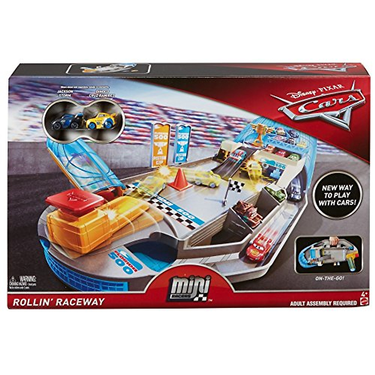 Disney Pixar Cars Mini Racers Rollin' Raceway Playset