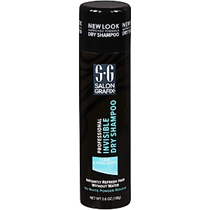 Salon Grafix Professional Invisible Dry Spray Shampoo, Pack of 3 x 5.6 Oz.