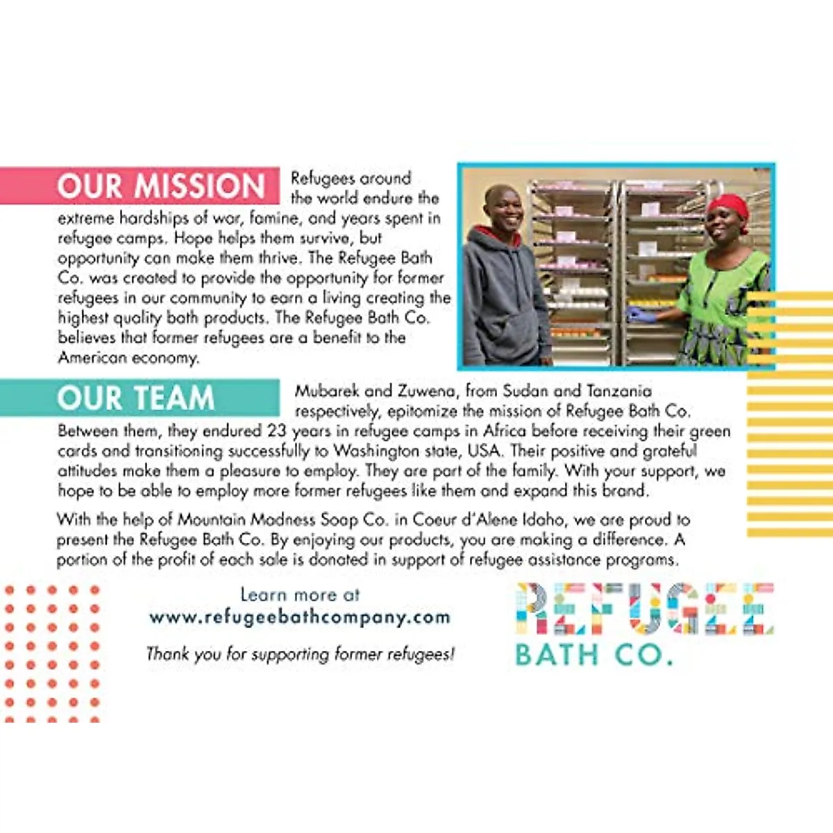 Refugee Bath Co. Variety Pack Bath Bombs Tea Tree and Eucalyptus Essential Oils Cocoa Butter Support Refugee Employment in USA (12 Pack)