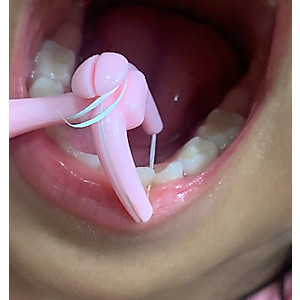 YaPoola Design NO-Waste Dental Floss Handle for Adults and Kids Teeth Cleaning Reusable Dental Picks 2 Counts Daughter Gift from Mother