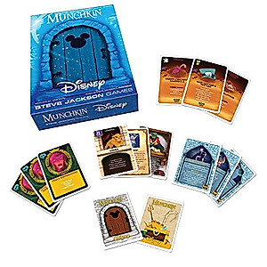 USAOPOLY Munchkin: Disney Card Game | Munchkin Game Featuring Disney Characters and Villains | Officially Licensed Disney Card Game | Tabletop Games & Board Games for Disney Fans