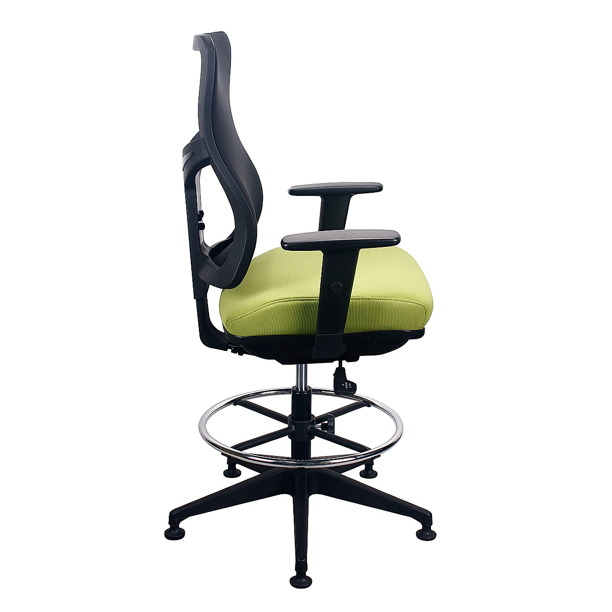 TEMPUR-PEDIC Cooling Technology Drafting Stool, Adjustable Height, Green
