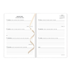 Letts of London Zodiac Academic Weekly/Monthly Planner, August 2023 to July 2024, Week-to-View, Sewn Binding, Multilingual, A5 Size, 8.25" x 5.875", Ivory (C031745-24)