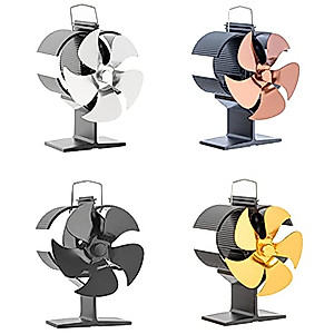 Practical Wood Log Stove Fan Quiet With 5 Heat Powered Fan Efficient Winter Warmer Circulating Warm Air Heat Powered Stove Fan For Wood Burning Stove