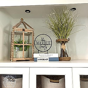 ROCC RUSTED ORANGE CRAFTWORKS CO. Anderson Tabletop or Shelf Personalized Name Sign - freestanding personalized family name sign last name signs for home decor custom name sign standing (12 inch Family Name)