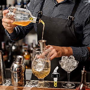 WUWEOT 12 Pack Measured Liquor Bottle Pourers, 1.5 Oz Automatic Wine Bottle Pourers, Jigger Quick Shot Dispenser for Home Bar Kitchen