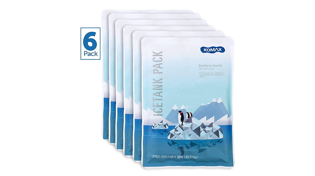Komax Ice Packs for Lunch Bags - Reusable, Slim Gel Ice Packs