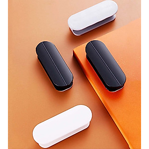 NT-ling Self-Adhesive Pull Handles,Humanity Handle Helper Auxiliary for Kitchen Cabinet Knobs Drawer Window Sliding Door-Wardrobe Self-Stick Push Pull Helper Stick-on Handles(4pcs)