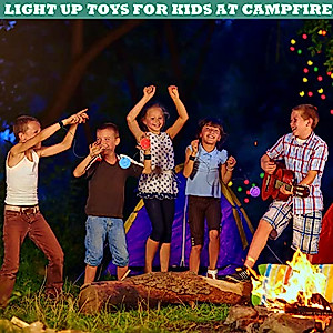 Wrist Balls on a String with Elastic String Return Ball Bulk Flashing Wristband Toys LED Birthday Party Favors for Birthday Halloween Christmas (24 Pieces)