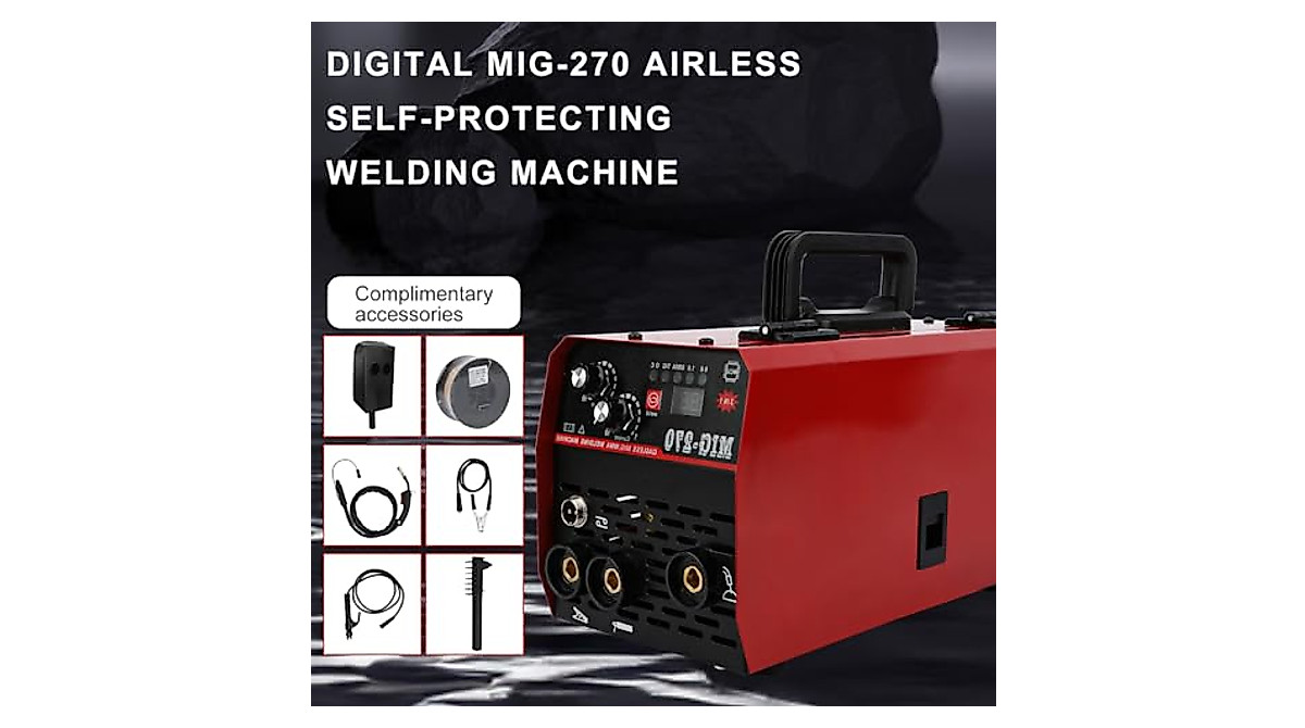 3 in 1 Compact MIG Welder, 270A 110V MIG TIG MMA Gasless Welding ...