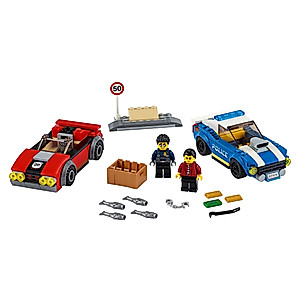 LEGO City Police Highway Arrest 60242 Police Toy, Fun Building Set for Kids (185 Pieces)