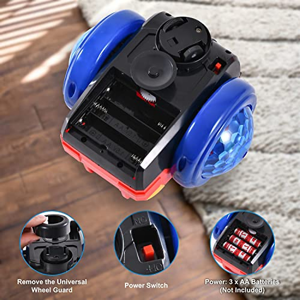 XEUOME Dancing Spider Robot Car Toys for Kids Men- 360° Spin Interactive LED Car with Lights and Music - Educational Electric Gift Toy Car Gifts for Boys Girls Toddlers 3 4 5 6 7 Years Old
