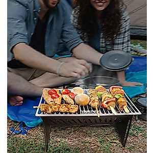 Small Charcoal Grills, Personal Mini Grill Portable BBQ Grill for Indoor Outdoor Cooking Barbecue Camping Picnic Patio Backyard by Bodkar