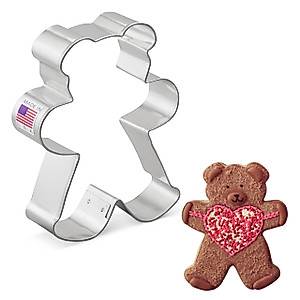 Teddy Bear Cookie Cutter 4.25" Made in USA by Ann Clark