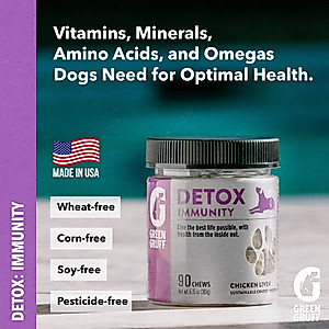 Green Gruff Dog Probiotics & Digestive Enzymes and Skin & Coat Supplement Bundle - Organic Dog Immune Supplement - Omega 3 Fish Oil for Dogs - Dry Skin, Shedding, Dog Itch ReliefMade in USA