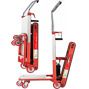 XQZMZSCP Electric Crawler Stair Climber,Powered Stair Climbing Hand Trucks Cart,Portable Electric Stair Climbing Trolley,with Crawler Track (48V42AH)