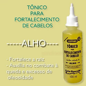 Gota Dourada Tonico para Fortalecimento de cabelos (hair tonic with garlic extract) 100ml