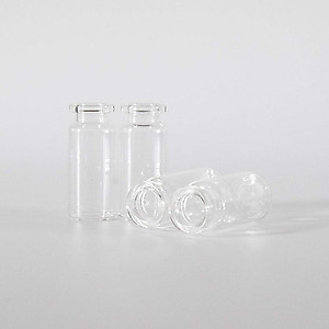 10ml Sample Vials Pack of 154 pcs-24x45mm Glass Transparent Bottom headspace Sample Bottles, chamfered Surface Treatment