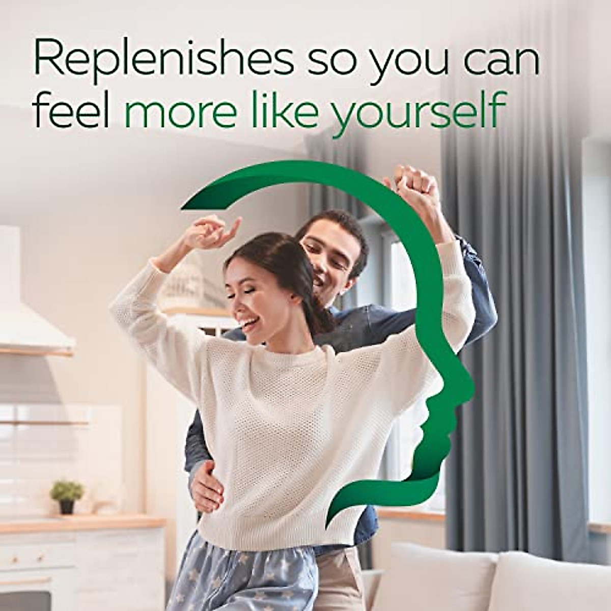 Head Care Replenish Plus Focus From Excedrin Drink Mix with Electrolytes, L-Theanine, Ginger and Caffeine for Head Health Support - 24 Packets