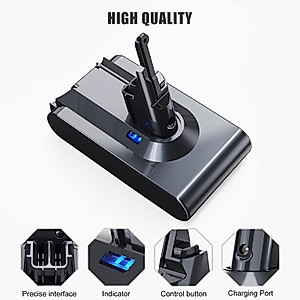 Evary 21.6V 6000mAh V8 Battery for V8 Battery