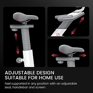 Yesoul S3 Black Exercise Bike For Home Smart White Cycling Bike Magnetic Resistance For Gym Electric Stationary Bike Bluetooth Heart Rate For Women Apartment Workout Bike For Fitness