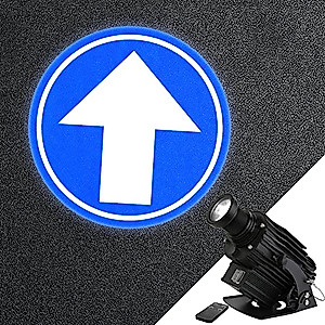 HILITING LED Logo GOBO 40W Rotating Projector with GOBO Lens GOBO Glass-Go Straight Sign