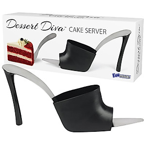 Dessert Diva Cake Server, Cute Pastry Server Shaped Like A Designer Shoe