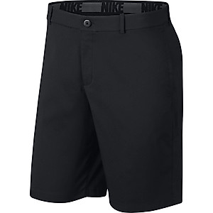 Nike Men's Core Flex Shorts, Dri-FIT Men's Golf Shorts with Sweat-Wicking Fabric, Black/Black, 38