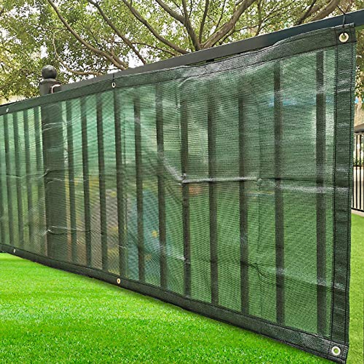 ZRSWV 3ft x 16.4ft Heavy Duty Privacy Screen Fence, Shade Cloth Windscreen Mesh Fabric with Grommet, Shading Rate 95% with Free Zip Ties, Shade Net Awning for Balcony Privacy