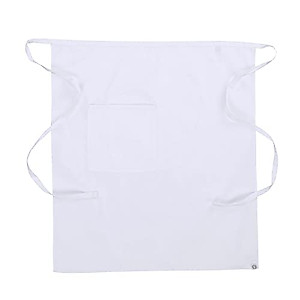 Chef Works Unisex Bistro Chef Apron, White, One Size