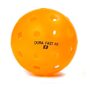 Dura Fast 40 Pickleballs | Outdoor Pickleball Balls | Orange| Pack of 6 | USAPA Approved and Sanctioned for Tournament Play