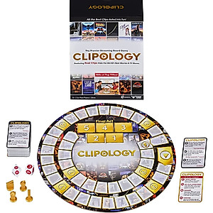 Clipology Game - The Premier Streaming Board Game Featuring Real Clips From The World's Best Movies & TV Shows | Movie Trivia Game