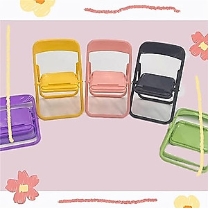 FOLENZU Miniature Folding Chair, Mini Folding Chair Toy, White Folding Chair, Alabama Brawl Folding Chair(white3pcs)