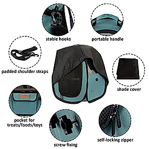 Akinerri Birds Travel Carrier, Small Bird Travel Bag, Transparent Breathable Travel Cage Bird Parrot Carrier, Include Perch and Bottom Tray