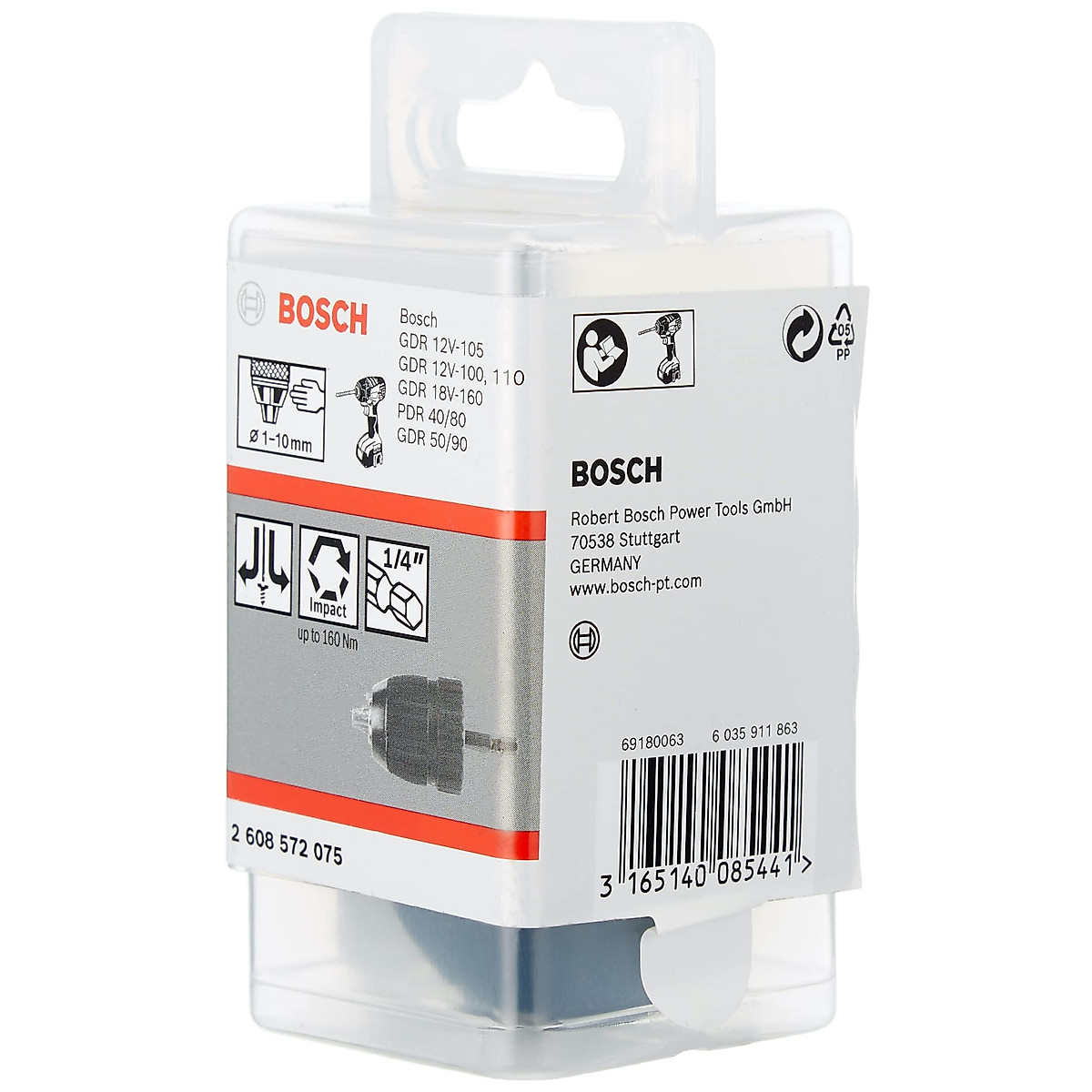 Bosch 2608572075 Quick Drill Chuck 1/4" 1-10mm