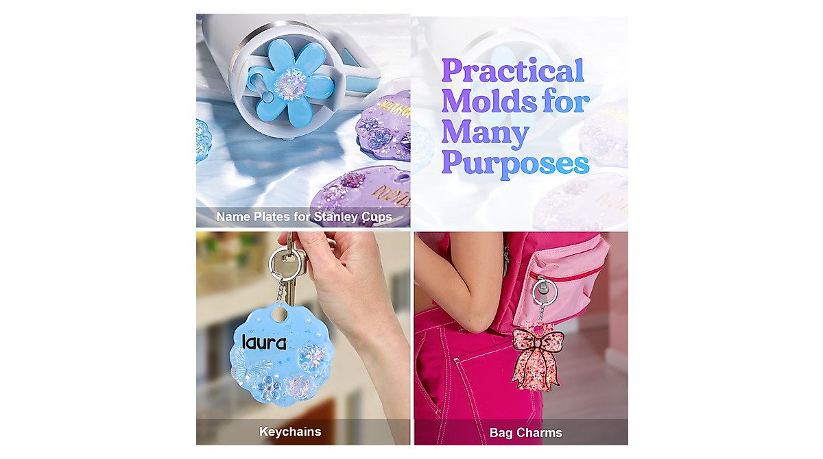 LET'S RESIN Silicone Molds: Stanley Cup Name Plates & DIY Tags