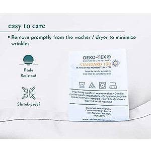 California Design Den Luxury Sheets 1000 Thread Count 100% Cotton Sheets, Very Smooth Soft & Thick with Deep Pockets Vs. Egyptian Cotton Sheets, 4 Pc Set (Queen, Bright White)