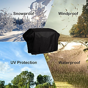 Griddle Cover for Blackstone 28 inch Griddle with Hood Double Shelf, 5483 Grill Cover for 1883 1785 1924 2086 2146 2147, Heavy Duty Waterproof 600D Polyester Flat Grill Griddle Cover