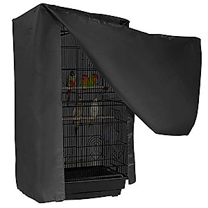 Downtown Pet Supply - Universal Bird Cage Cover - Bird Cage Accessories - Breathable & Machine Washable Fabric, Blocks Light - Small Bird Cage Cover w/2 Top Handles - 33 x 22.5 x 55 in