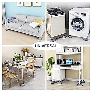 WishLotus Washing Machine Pad 4PCS, Antivibration Rubber Feet Non-Slip Shockproof Pad for Washing Machine & Dryer, Dish Washing Machine, Refrigerator, Tables, Chairs, Couches (10cm)